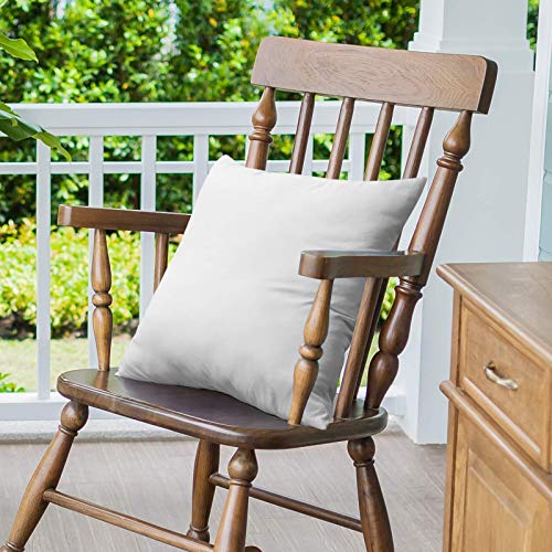 MIULEE 22x22 Outdoor Pillow Insert, Outdoor Pillows Water-Resistant Throw Pillow Inserts Hypoallergenic Premium Pillow Stuffer Sham Square for Patio Furniture Cushion Porch Swing Couch Sofa