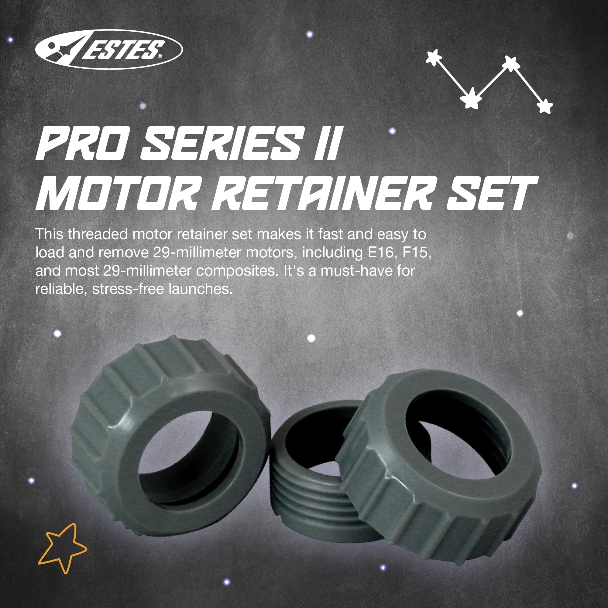 Estes 29-mm Motor Retainer Set Brown/a