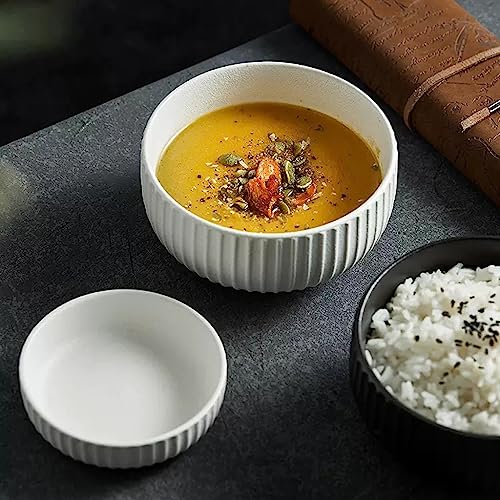 EERINESS Dinner Plates Soup Bowls Japanese Rice Bowl Household Ceramic Bowl Salad Bowl Fruit Bowl Small Soup Bowl For Salad, Soup, Pasta Ramen Bowl (Color : B)