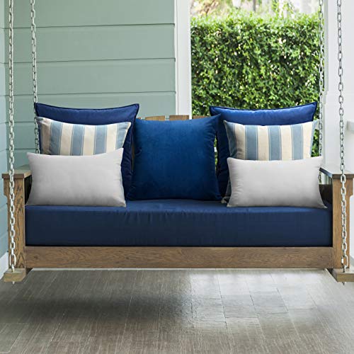MIULEE 22x22 Outdoor Pillow Insert, Outdoor Pillows Water-Resistant Throw Pillow Inserts Hypoallergenic Premium Pillow Stuffer Sham Square for Patio Furniture Cushion Porch Swing Couch Sofa