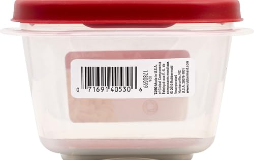 Rubbermaid Easy Find Lids Food Storage Container, 2 Cup, Racer Red