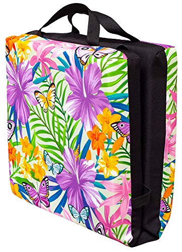 ABS Novelties Butterfly Garden Pattern Double Cushion (Black)