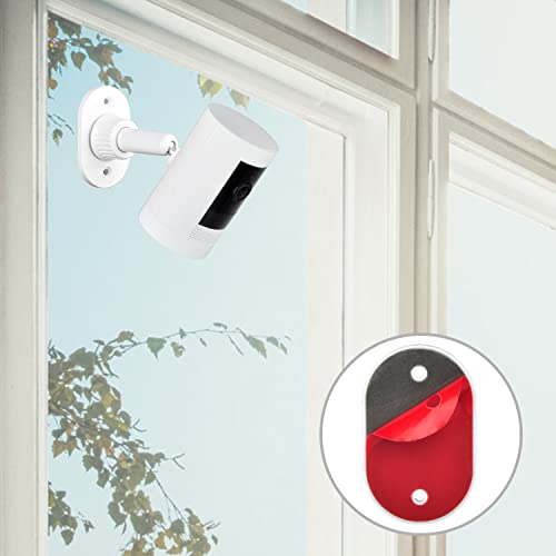 2Pack Strong Adhesive Wall Mount Compatible with Ring Stick Up Cam Wired/Battery and Ring Indoor Cam HD Security Camera,360 Degree Adjustable Mounting Bracket for Camera with 1/4 Screw Head