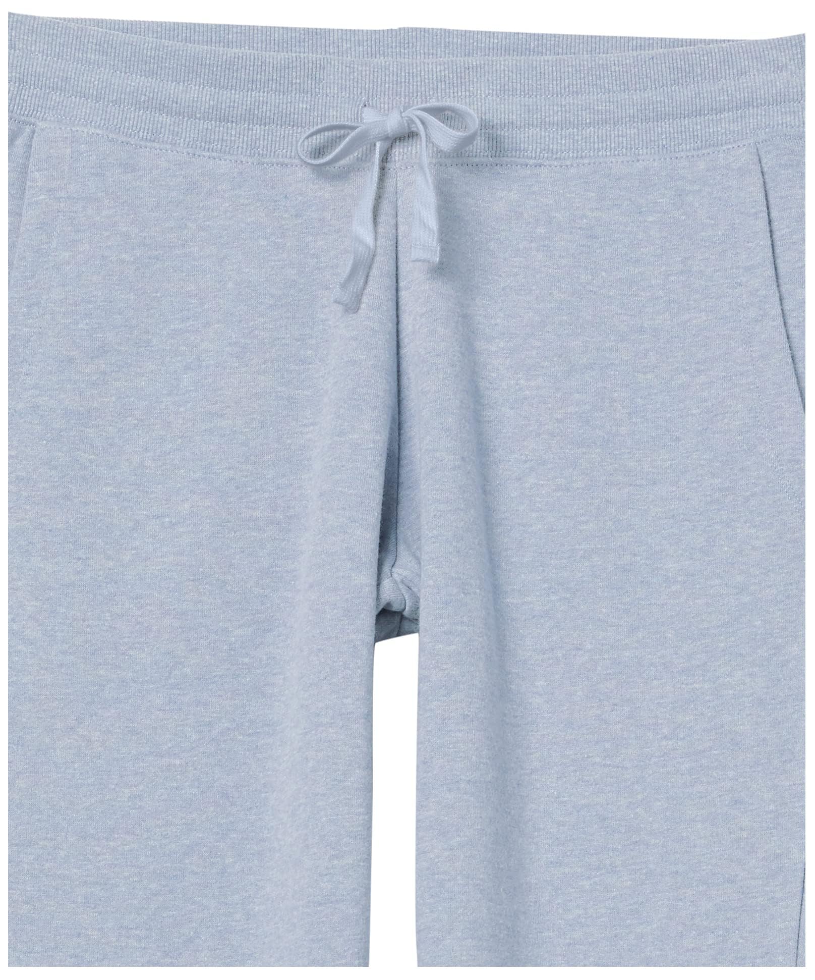 Amazon Essentials Women's French Terry Fleece Jogger Sweatpant (Available in Plus Size), Indigo Blue Heather, Medium