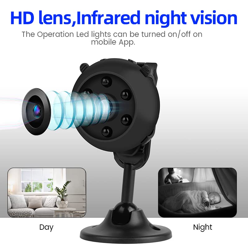Newfun Mini WiFi Wireless Spy Camera- Hidden Camera with Audio 1080p Cam with Night Vision, Motion Detection, Remote Viewing for Security with iOS,Android Phone App, Suitable for Home Office Cameras