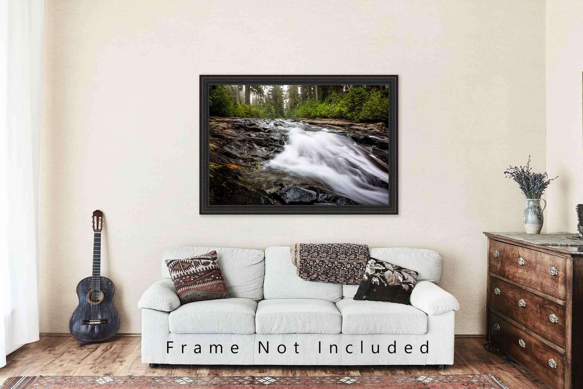 Pacific Northwest Photography Print (Not Framed) Picture of Paradise River Rapids in Mount Rainier National Park Washington State Forest Wall Art Nature Decor (40" x 60")