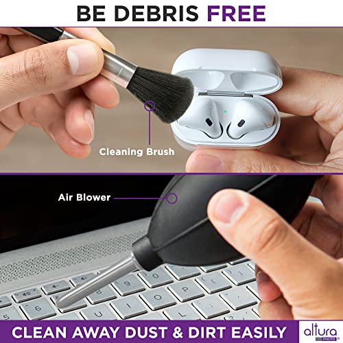 Computer & Screen Cleaning Kit - Great for Laptops & Tablets - 6-Piece Cleaning Kit for All Electronic Devices, Keyboards & Screens from Altura