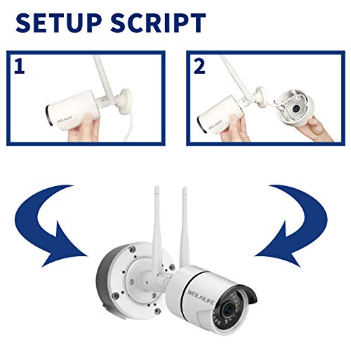 (Waterproof Camera Junction Box) Universal Bullet Security Camera Mount Bracket Hide Cable, Metal Electric Enclosure, Outdoor Camera Cover, Base Junction Box for CCTV Cams (4 Pack)