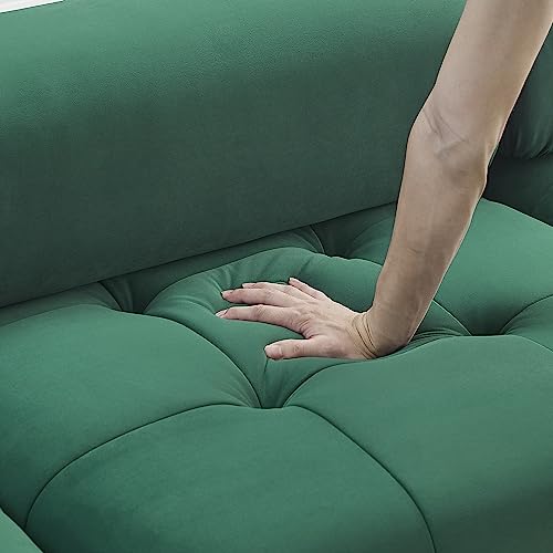 FANYE Green Velvet Button Tufted, 93"