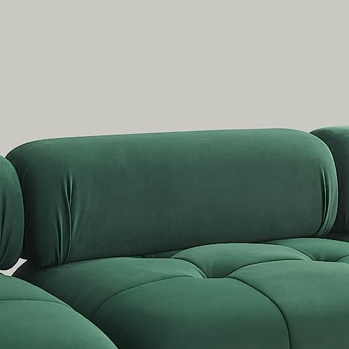 FANYE Green Velvet Button Tufted, 93"