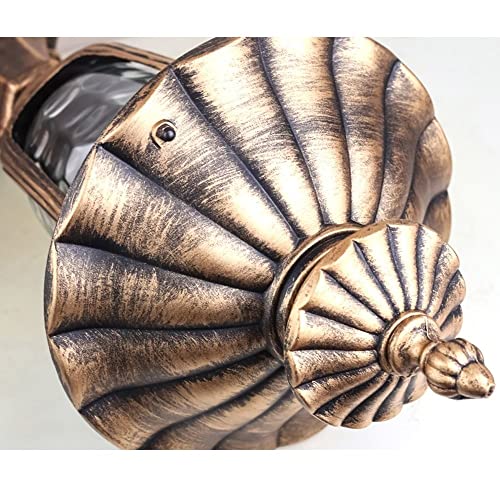 MODEBHD Modern Outdoor Column Lamp Tradition Classic Victoria Glass Lantern Aluminum Waterproof Antirust Table Lamp Street Post Lights Villa Garden Patio Lawn Lights E27 Lampholder Decoration