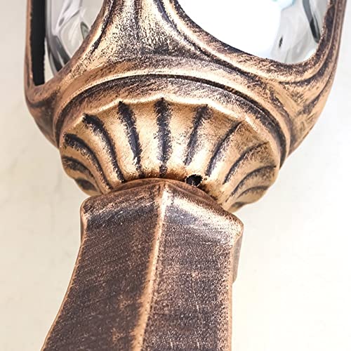 MODEBHD Modern Outdoor Column Lamp Tradition Classic Victoria Glass Lantern Aluminum Waterproof Antirust Table Lamp Street Post Lights Villa Garden Patio Lawn Lights E27 Lampholder Decoration