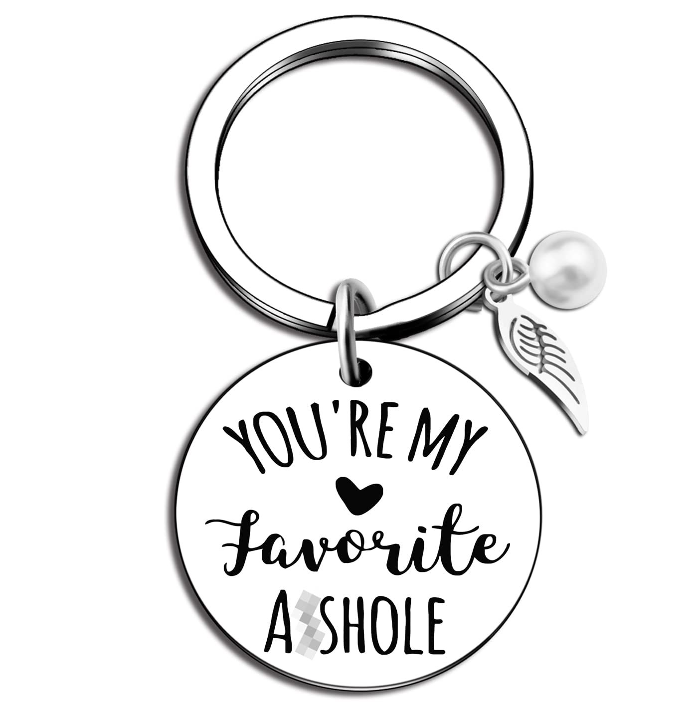 igvean Valentines Gifts for Him Couple Gifts for Boyfriend from Girlfriend Anniversary Birthday Gifts for Men Boyfriend Gifts You Are My Favorite Asshole Keychain