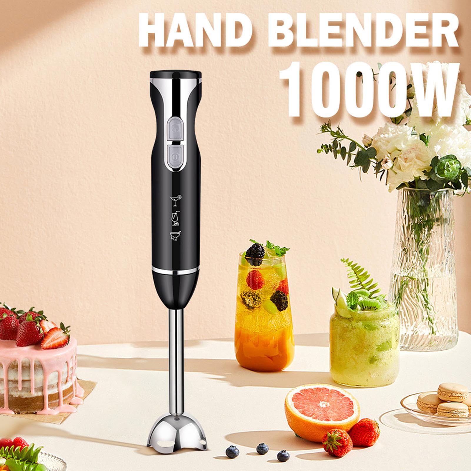Electric Hand Blender, 550g Portable Hand Blender Mixer Stick With Easy Control Grip, Simple To Use Food Blender Hand Mixer For Smoothies, Puree Baby, Food And Soup