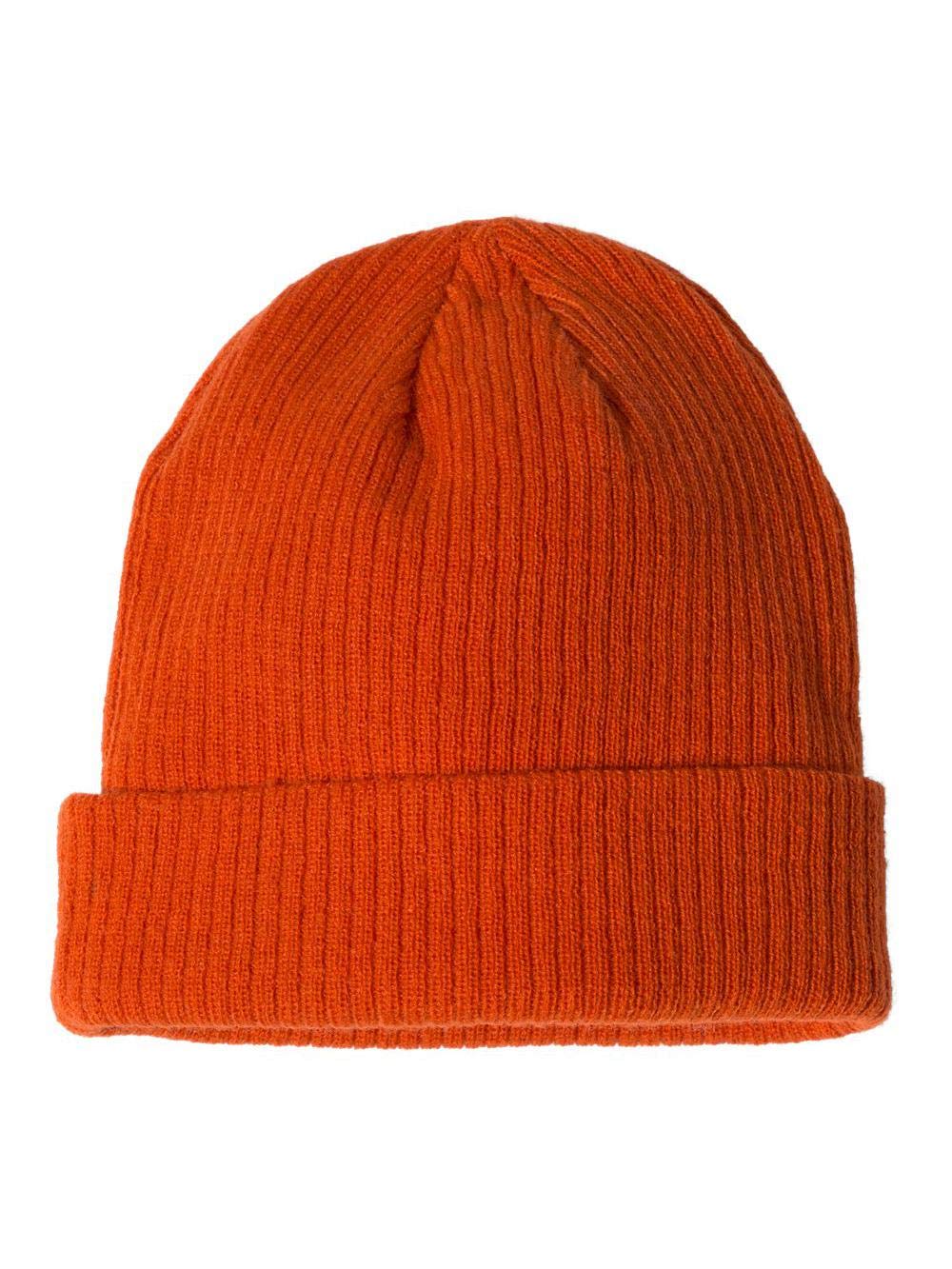 Champion - Ribbed Knit Cap - CS4003 - One Size - Spicy Orange