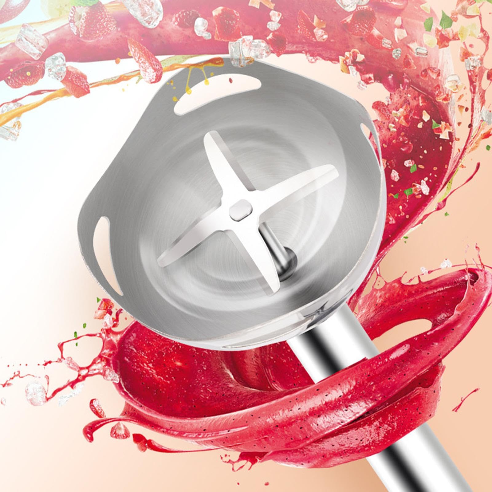 Electric Hand Blender, 550g Portable Hand Blender Mixer Stick With Easy Control Grip, Simple To Use Food Blender Hand Mixer For Smoothies, Puree Baby, Food And Soup