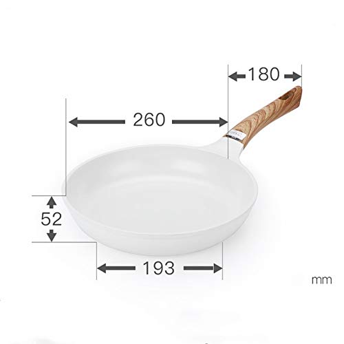 N/A 26cm General Use Ceramic Coating and Aluminum Non Stick Frying Pan Grill Pancake Egg Kitchen Cookware Fry Pot Gas Induction