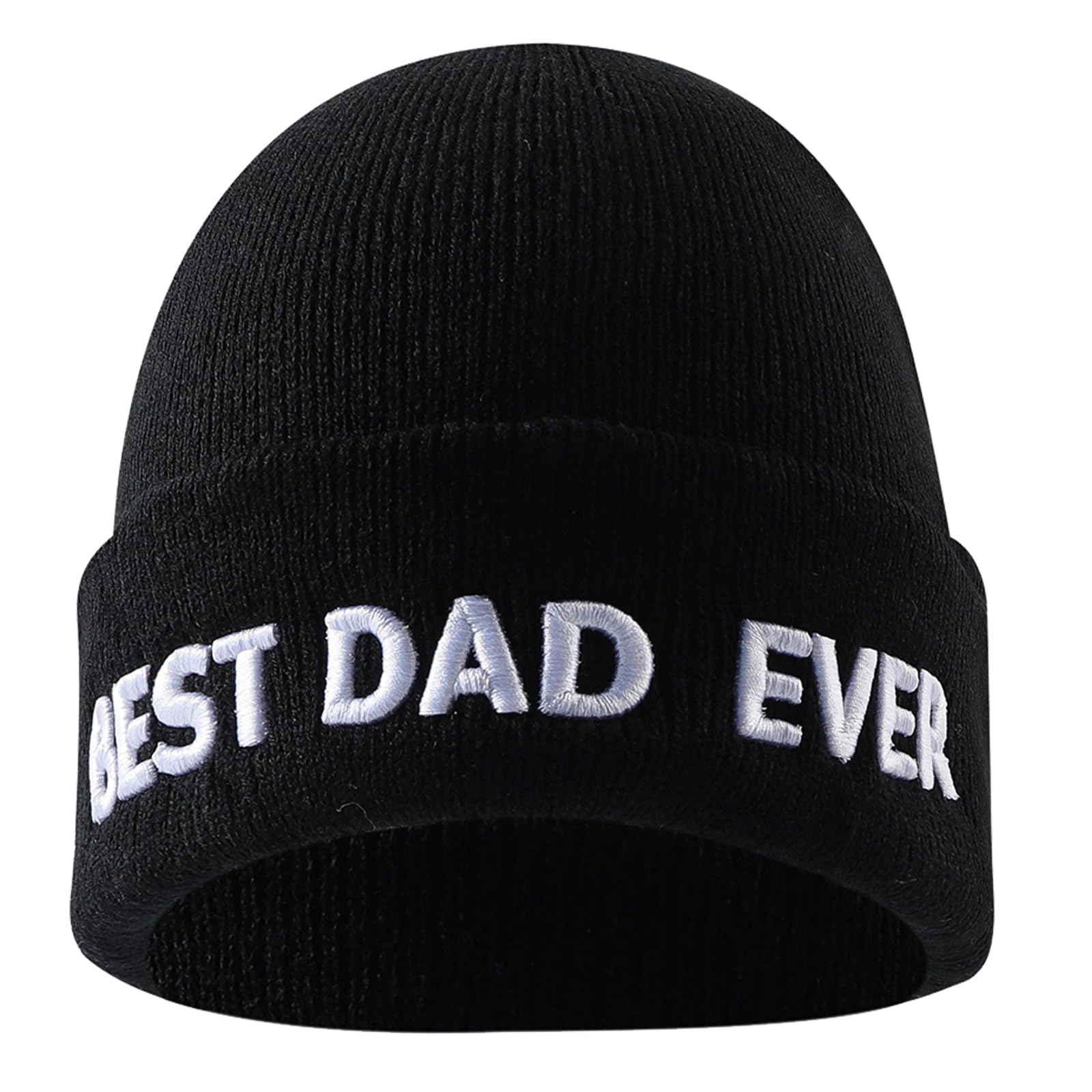 Funny Gifts for Dad from Daughter Son Fathers Day Beanie Winter Hat Christmas Stocking Stuffers for Men Daddy Step Dad Him Black