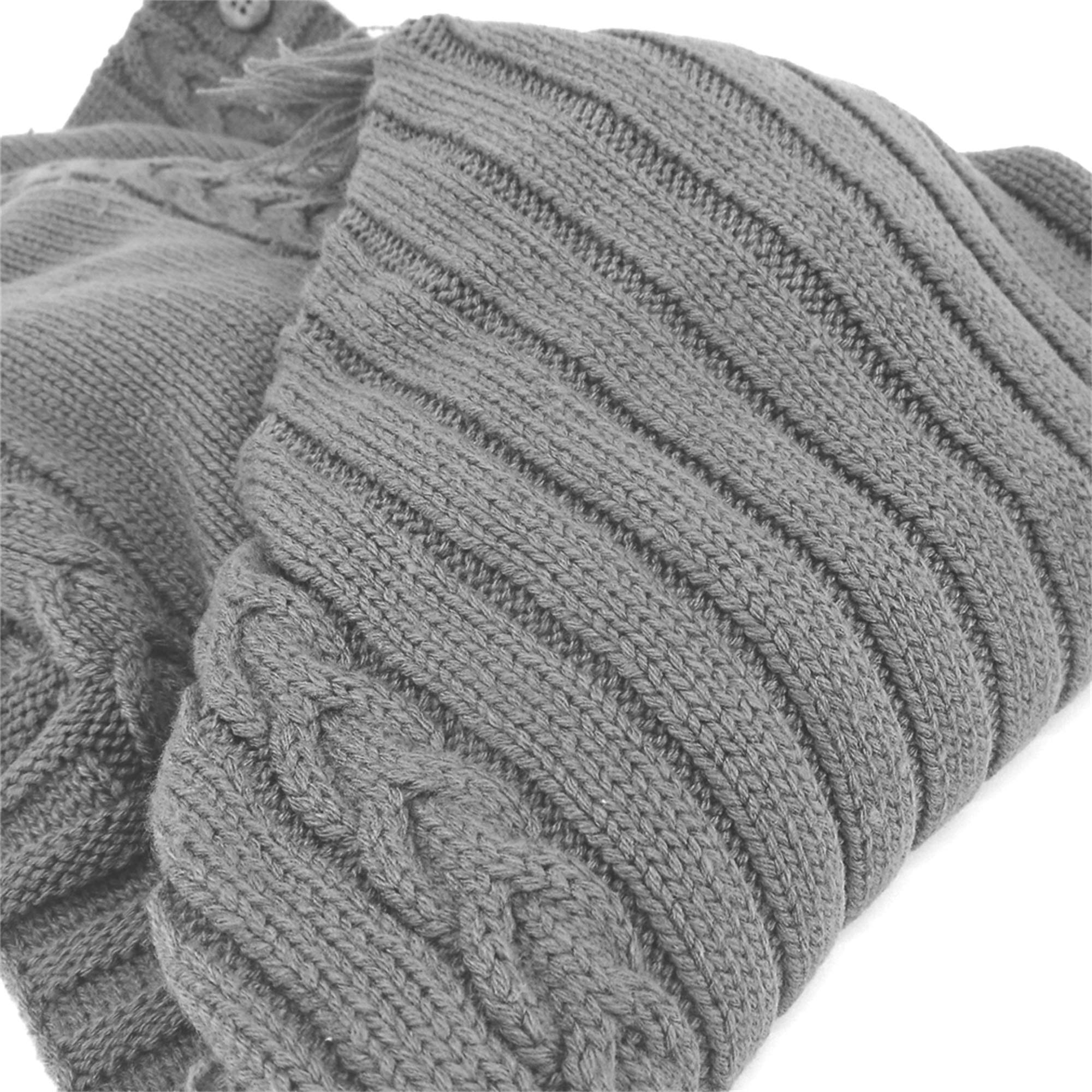 XMWEALTHY Newborn Baby Wrap Swaddle Blanket Knit Sleeping Bag Receiving Blankets Stroller Wrap for Baby(Dark Gray) (0-6 Month)