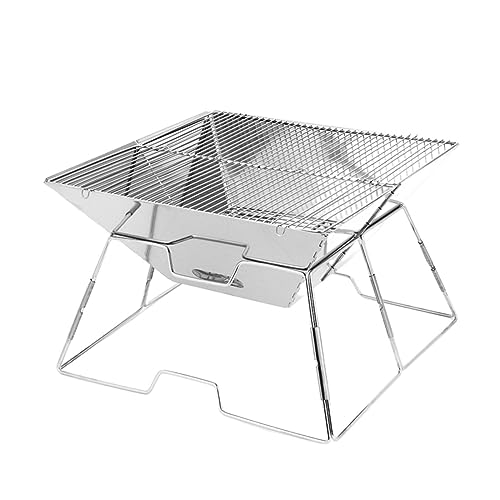 SPICLY Portable Grill Outdoor Portable Folding Barbecue Grill BBQ Grills Detachable Charcoal Firewood Stove Picnic Tools Camping Oven