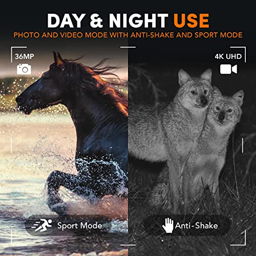 GTHUNDER Night Vision Binoculars - 4K Rechargeable Infrared Digital Night Vision Goggles with Distant Night Visible Range - 32GB TF Card for Media Storage—Perfect for Adventure and Surveillance