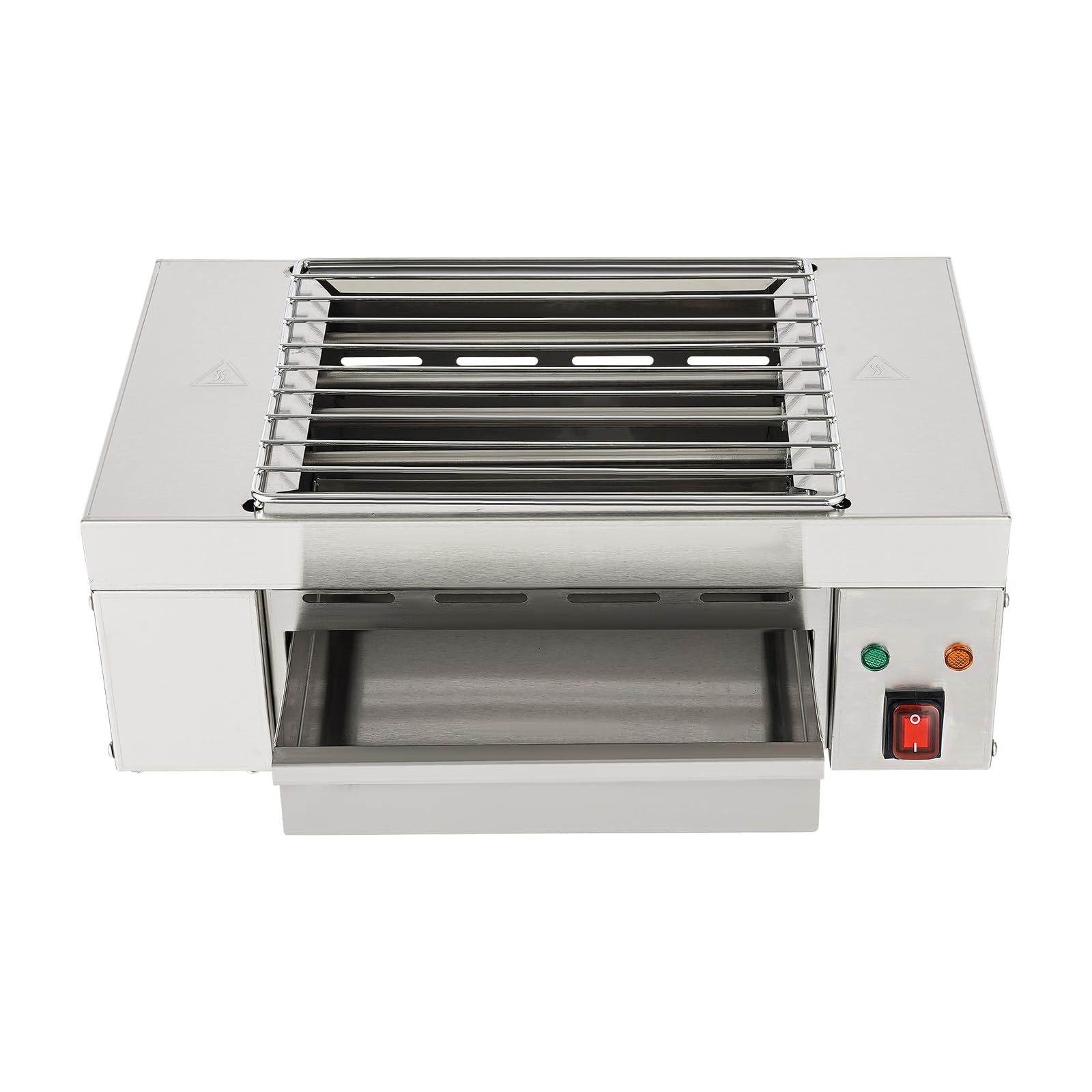 Barbecue Electric Grill, Commercial and Family Use Griddle with Detachable Grill Mesh, BBQ Grill for Grilled Cheese, Hot Dogs, Corn, Fish, Steak, 1500W, 110V