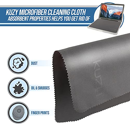 Kuzy Microfiber Cleaning Cloth for Electronics - MacBook Screen Cleaner Pro 13 14 15 16 inch and Air 13 inch - Microfiber Keyboard Cover Cloth - Glasses Cleaning Cloth - Eyeglass Cleaning Cloth, 3pc
