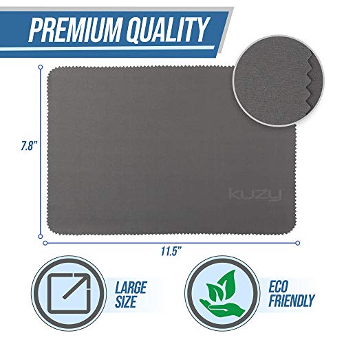 Kuzy Microfiber Cleaning Cloth for Electronics - MacBook Screen Cleaner Pro 13 14 15 16 inch and Air 13 inch - Microfiber Keyboard Cover Cloth - Glasses Cleaning Cloth - Eyeglass Cleaning Cloth, 3pc