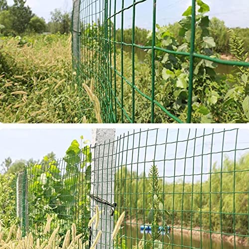 MZEER Wire Mesh Fence, 6cm Mesh Size 2.3Mm / 2.5Mm / 3.0Mm, Fixed with Ties, for Poultry, Small Animals, Bird Protection, Yard Fencing, Etc (Color : 1.2mx30m, Size : 2.3m)