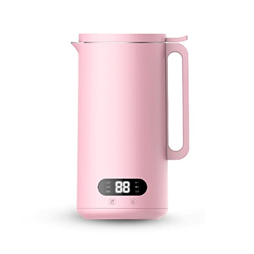 TAPARU Soy Milk Maker 110/220V Soymilk Maker Electric Juicer Mixer Fruit Juice Extractor Blender Food Processor Smoothie Maker Milkshake Machine 350ml (Color : Pink)