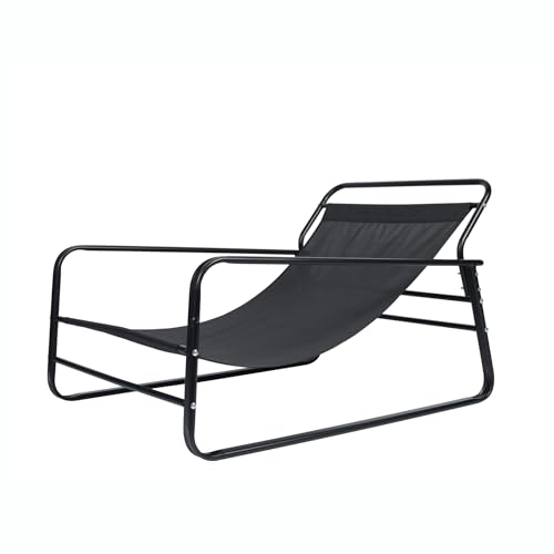 HomeMiYN Sofa Bed Accent Recliner Chair Modern Steel Frame Soft Chair for Living Room, Bedroom (Orange)