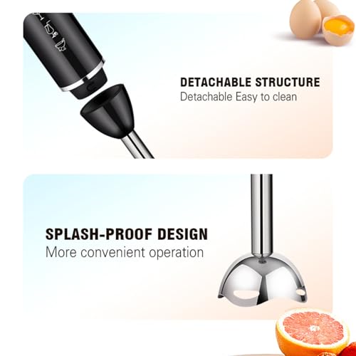 Kitchen Hand Blenders, Hand Blenders Food Blender, Powerful Mixer Grinder, Electric Stick Blender, Stick Mixer Hand Held Blender with Easy Control Grip, Sauce Mixer, Portable Food Processor