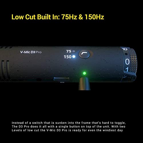 Deity V-Mic D3 Pro Super-Cardioid Directional Shotgun Microphone with Rycote Shockmount for DSLRs, Camcorders, Smartphones, Tablets, Handy Recorders, Laptop and Bodypack Transmitters