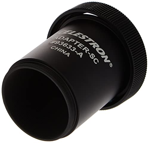 Celestron T-Adapter with SCT 5, 6, 8 with 9.25, 11, 14, Black (93633-A)