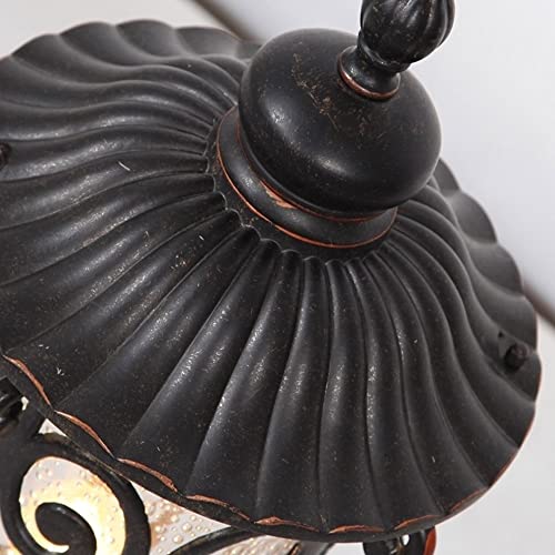 MODEBHD European Column Lamps E27 Pillar Lamp Outdoor Glass Floor Lamp Bottom Light Die-cast Aluminum Column Light IP55 Waterproof Pillar Post Light Garden Decoration Park Fence Garden Villa Lighting