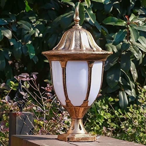 MODEBHD Outdoor IP54 Waterproof Column Lamp Pillar Light European Outdoor Lawn Lamp E27 Column Headlight Garden Door Light Villa Courtyard Landscape Door Light Post Lamp Traditional Landscape Lighting