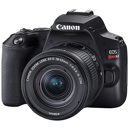Canon EOS Rebel SL3 DSLR Camera with 18-55mm f/4-5.6 is STM Zoom LensĀ , 64GB Memory,Case, Tripod and More (28pc Bundle)