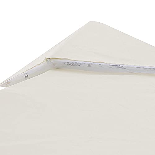 Yescom 8'x8' UV30+ Gazebo Canopy Replacement Top Cover White for Dual Tier Outdoor Patio Garden Tent Y0018T07