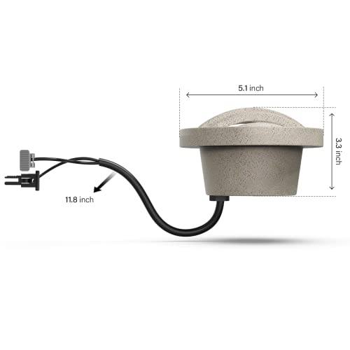 Malibu Well Light LED Low Voltage Landscape Lights 200 Lumen 2800K Warm White In-Ground Light Spotlights for Driveway, Pathway, Deck, Garden, 12V AC Outdoor Lighting (1 Pack)