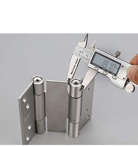 Stainless Steel Hinge, Cabinet Door Hinges,Door Hinge Double Open Spring Hinge Stainless Steel Two-Way Free Door Hinge Hinge Denim Gate Fence Automatic Closing 2 Pcs-D (Color : C)