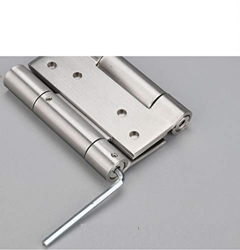 Stainless Steel Hinge, Cabinet Door Hinges,Door Hinge Double Open Spring Hinge Stainless Steel Two-Way Free Door Hinge Hinge Denim Gate Fence Automatic Closing 2 Pcs-D (Color : C)