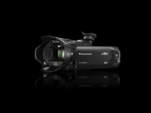 Panasonic 4K Cinema-Like Video Camera Camcorder HC-WXF991K, 20X Leica DICOMAR Lens, 1/2.3" BSI Sensor, 5-Axis Hybrid O.I.S, HDR Mode, EVF, WiFi, Multi Scene Video Recording (Black)