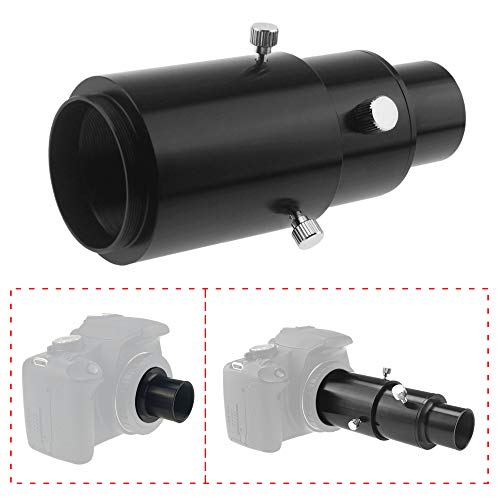 Astromania 1.25" Extendable Camera Adapter - for Either Prime-Focus Or Eyepiece-Projection Astrophotography with Refractors or Reflector Telescopes - Threaded for Standard 1.25inch Astronomy Filters