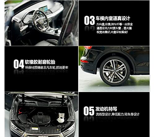 Models Vehicle Replica Car 1 18 Fit for Audi Q5L SUV Simulation Car Model Metal Diecast Minicar Scale Model Collectibles Souvenir Collectible Gift 2023 2024 (Color : White)