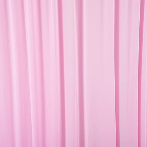 10 ft x 10 ft Wrinkle Free Pink Backdrop Curtain Panels, Polyester Photography Backdrop Drapes, Wedding Party Home Decoration Supplies