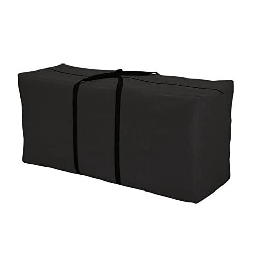 PATERIC Patio Cushion Storage Bag 68 Inch Extra Large Waterproof Outdoor Pillow Storage Cover for Garden Furniture Cushions Protection Water Resistant, Black