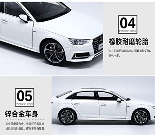 Models Vehicle Replica Car 1 18 Fit for Audi A6l Simulation Model Car Metal Diecast Minicar Scale Model Collectibles Souvenir Collectible Gift 2023 2024 (Color : Chrome)