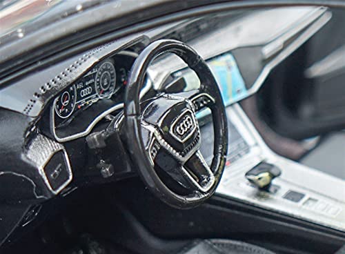 Models Vehicle Replica Car 1 18 Fit for Audi A6l Simulation Model Car Metal Diecast Minicar Scale Model Collectibles Souvenir Collectible Gift 2023 2024 (Color : Chrome)