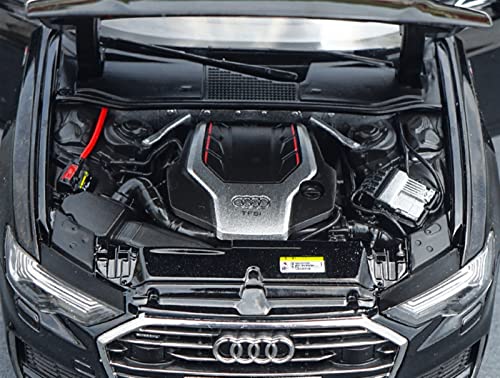 Models Vehicle Replica Car 1 18 Fit for Audi A6l Simulation Model Car Metal Diecast Minicar Scale Model Collectibles Souvenir Collectible Gift 2023 2024 (Color : Chrome)