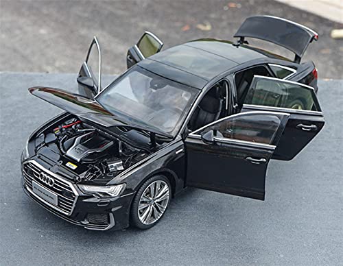 Models Vehicle Replica Car 1 18 Fit for Audi A6l Simulation Model Car Metal Diecast Minicar Scale Model Collectibles Souvenir Collectible Gift 2023 2024 (Color : Chrome)
